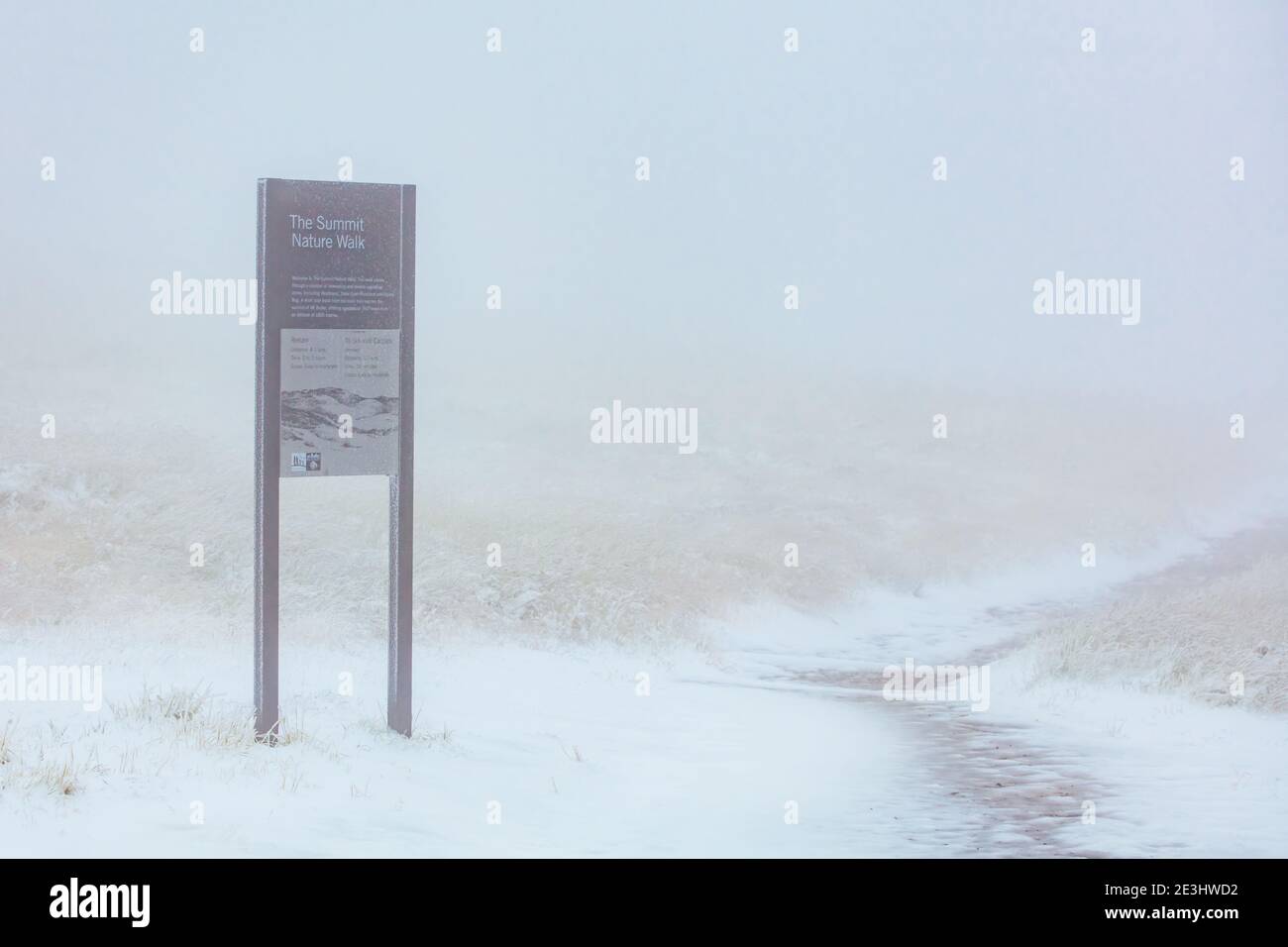 Australian Summer Snow Storm at Mt Buller Stock Photo - Alamy