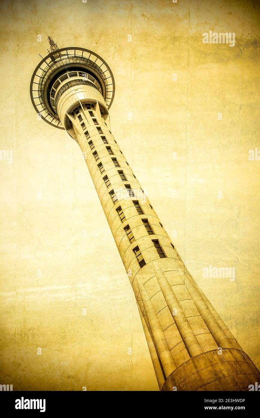 Auckland sky tower antenna hi-res stock photography and images - Alamy