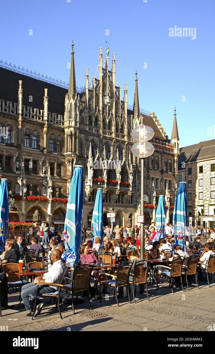 Marienplatz square in Munich. Germany Stock Photo - Alamy