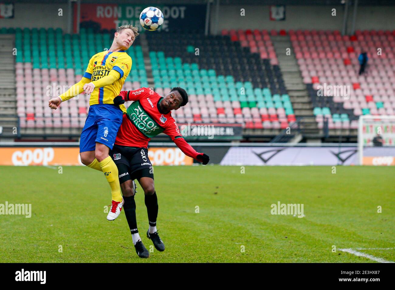 NIJMEGEN, NETHERLANDS - JANUARY 17: (L-R): Doke Schmidt of SC Cambuur ...