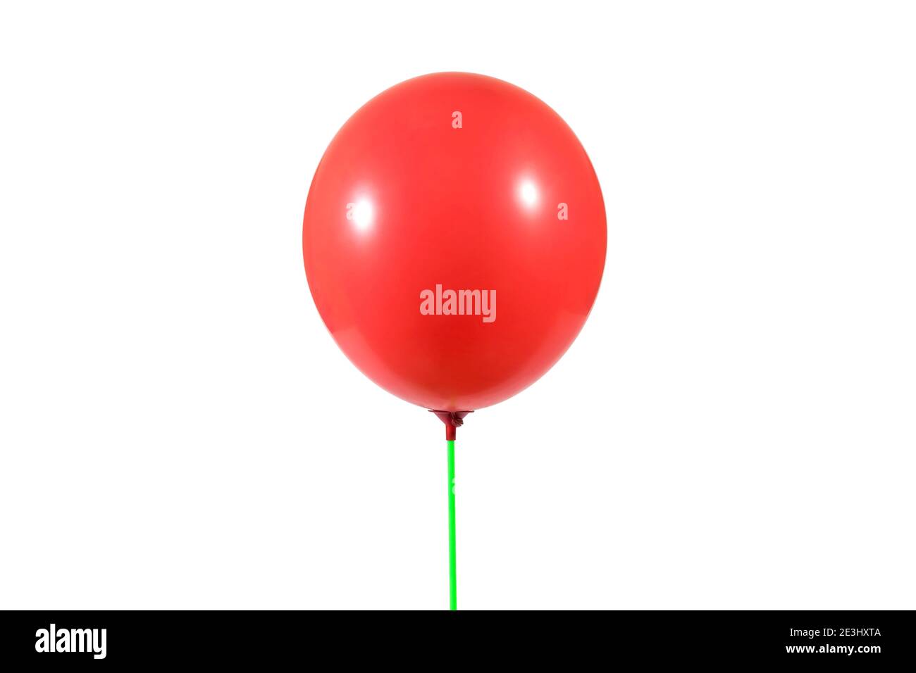Red balloon isolated on white background, used for decoration at ...