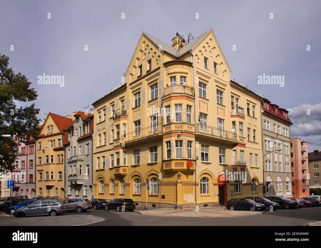 Historical district of Cheb. Czech Republic Stock Photo - Alamy