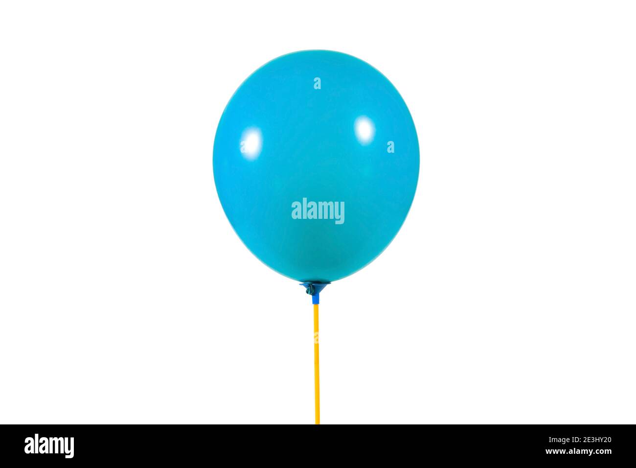 Blue color balloon isolated on white background, used for decoration at ...