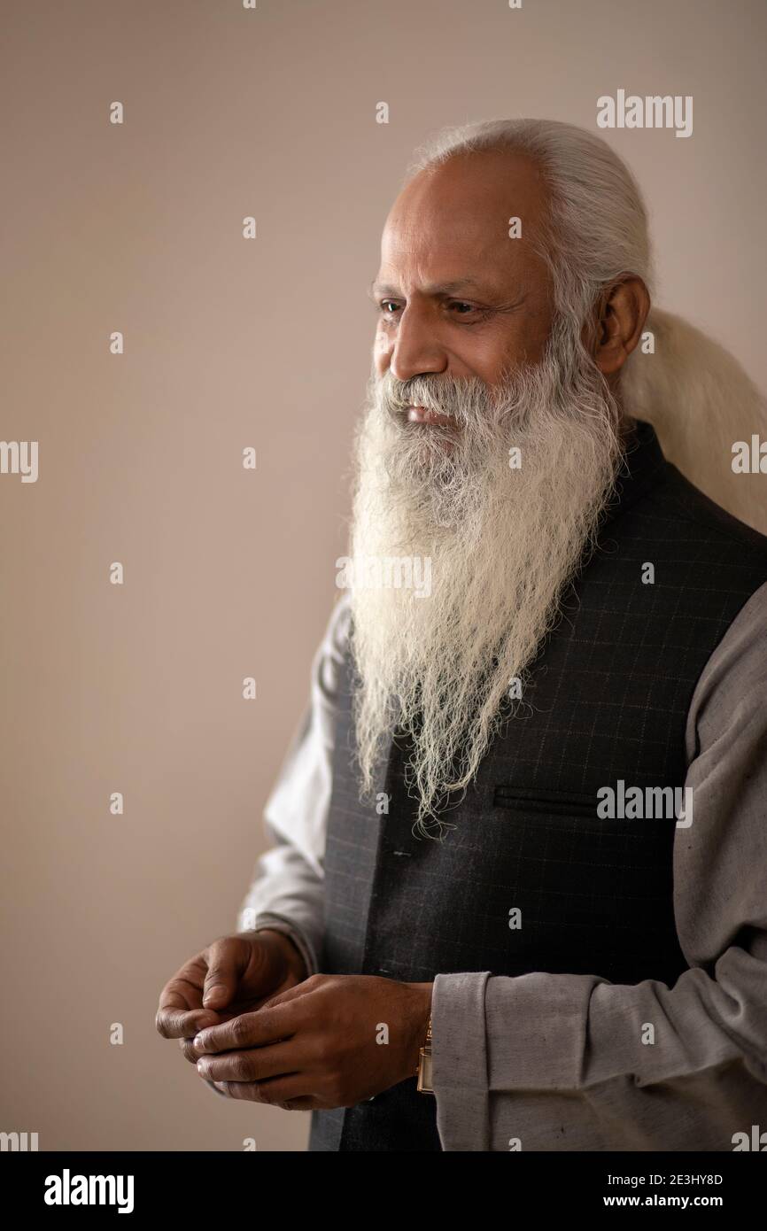 Indian Man With Long Beard