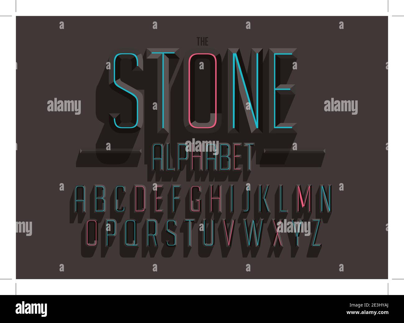 Vector of stylized alphabet and font Stock Vector Image & Art - Alamy