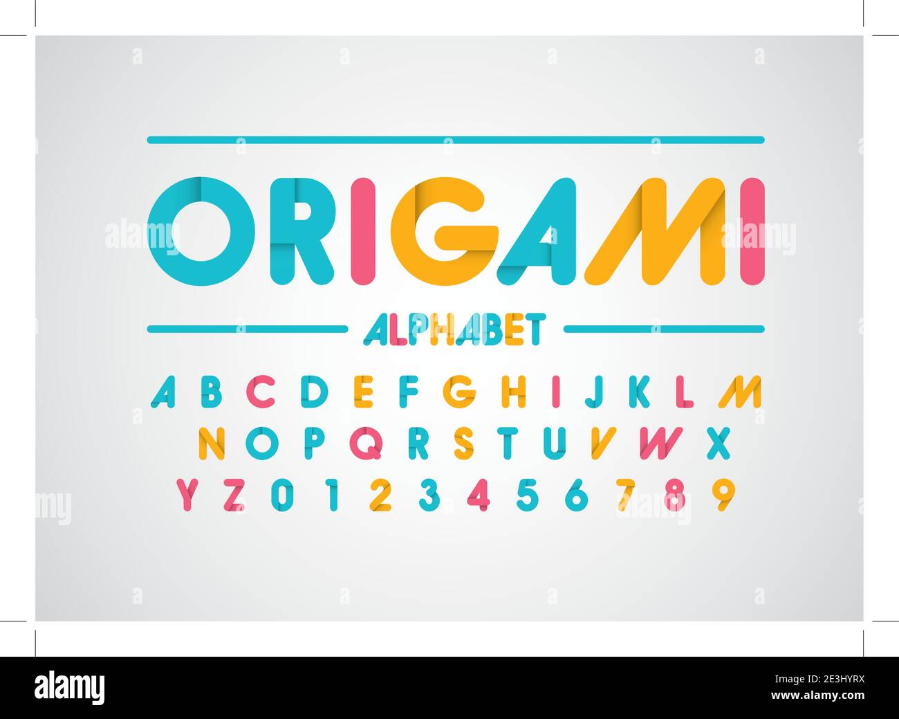 Vector of stylized alphabet and font Stock Vector Image & Art - Alamy