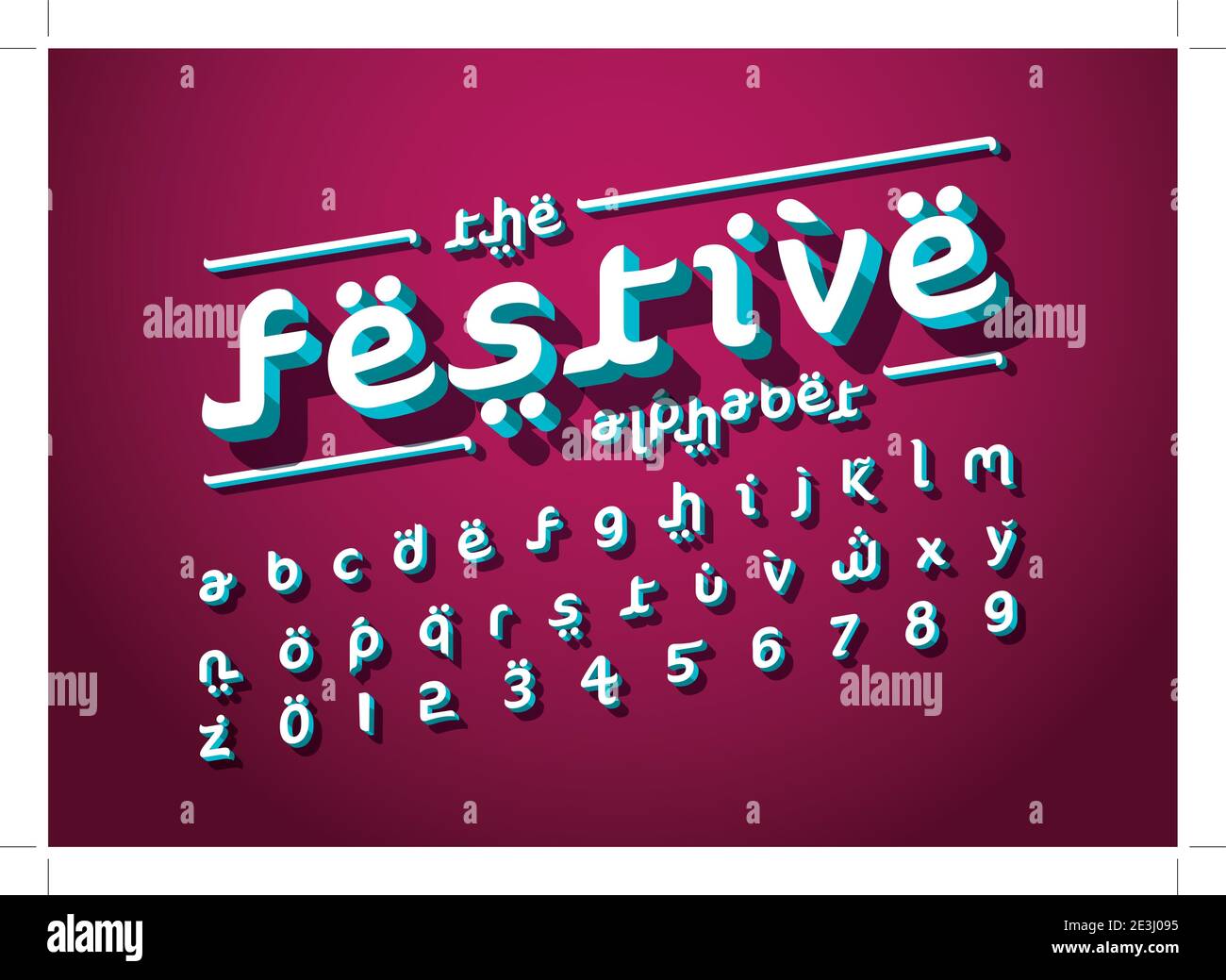 Vector of stylized alphabet and font Stock Vector Image & Art - Alamy