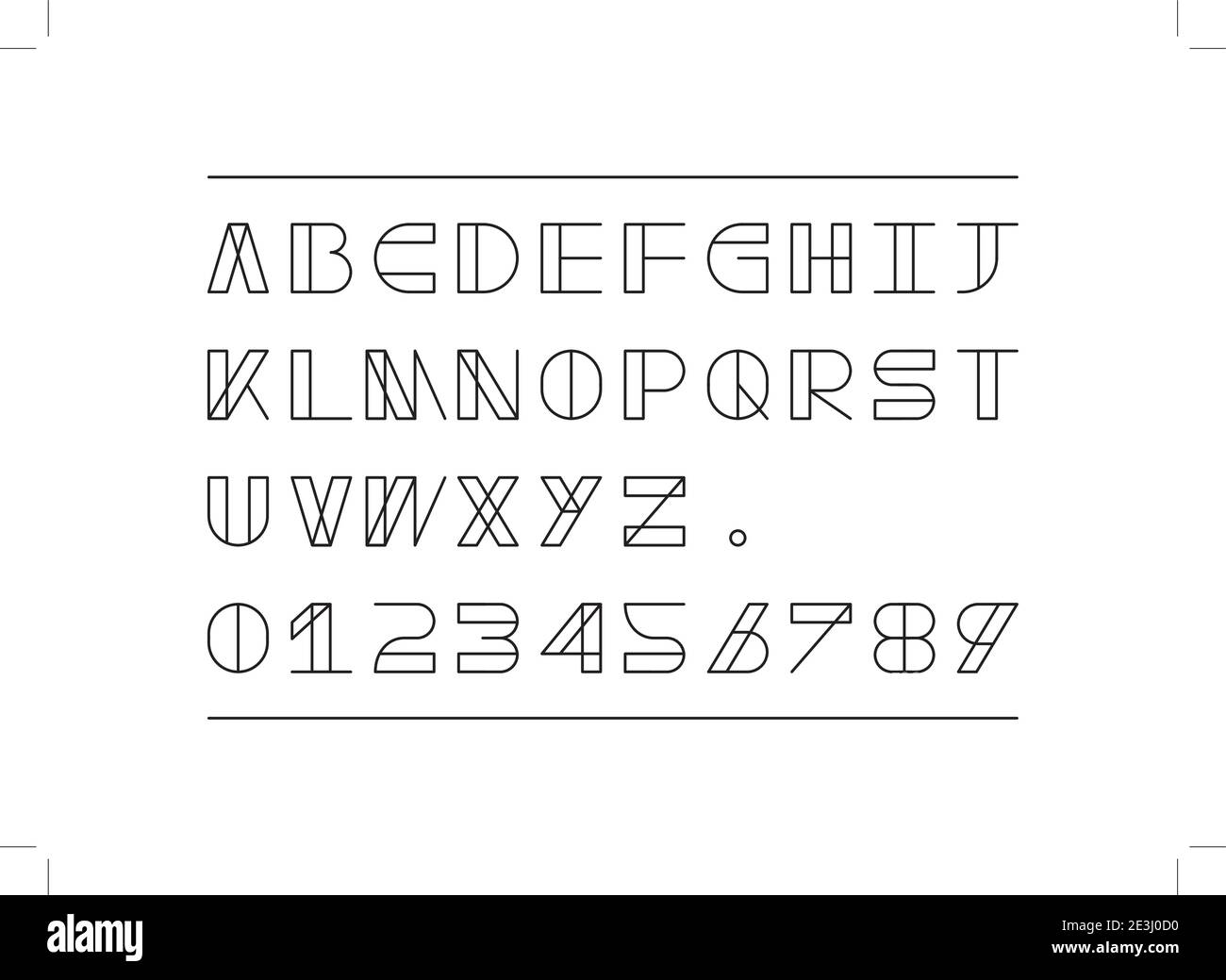 Vector of stylized alphabet and font Stock Vector Image & Art - Alamy