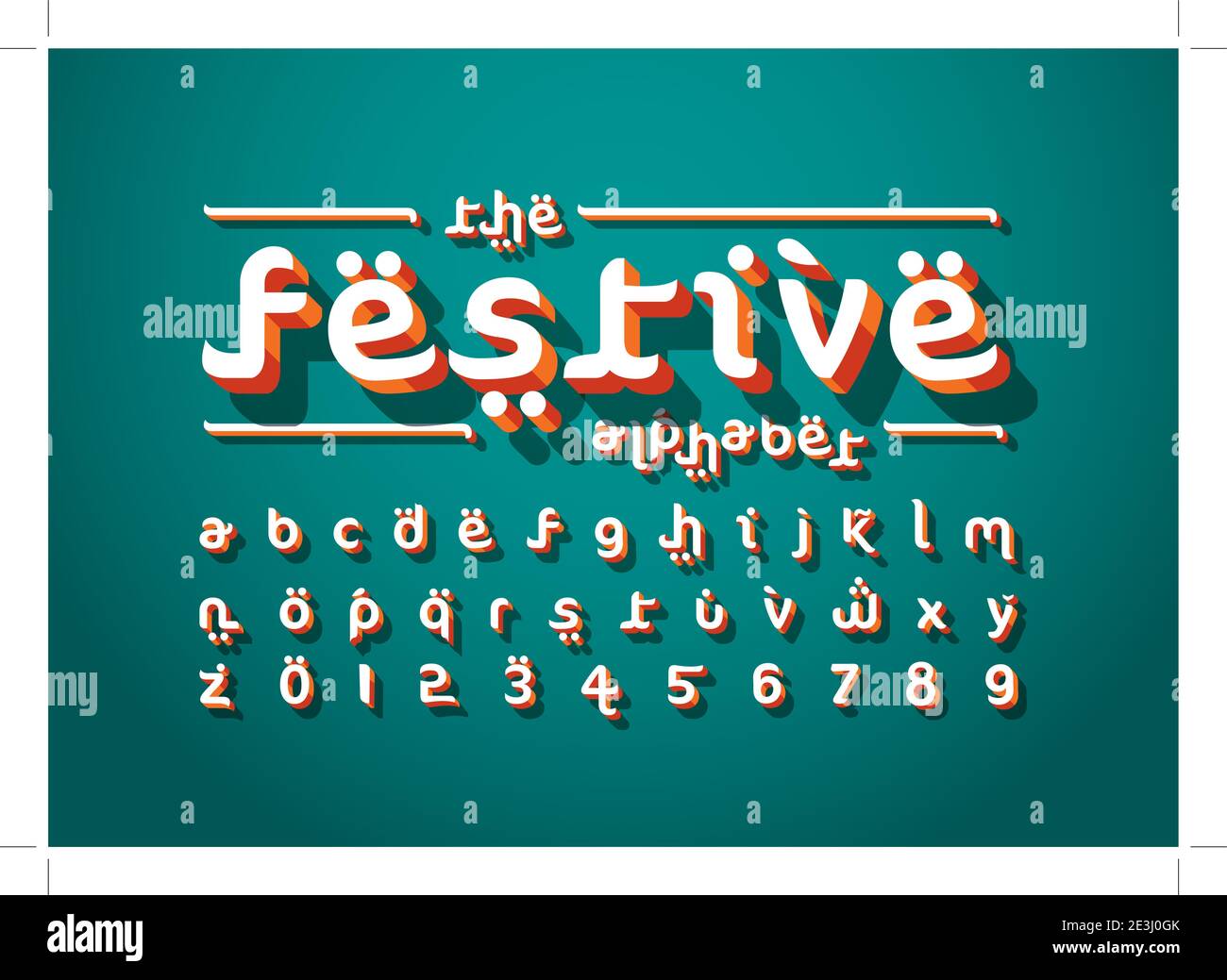 Vector of stylized alphabet and font Stock Vector Image & Art - Alamy