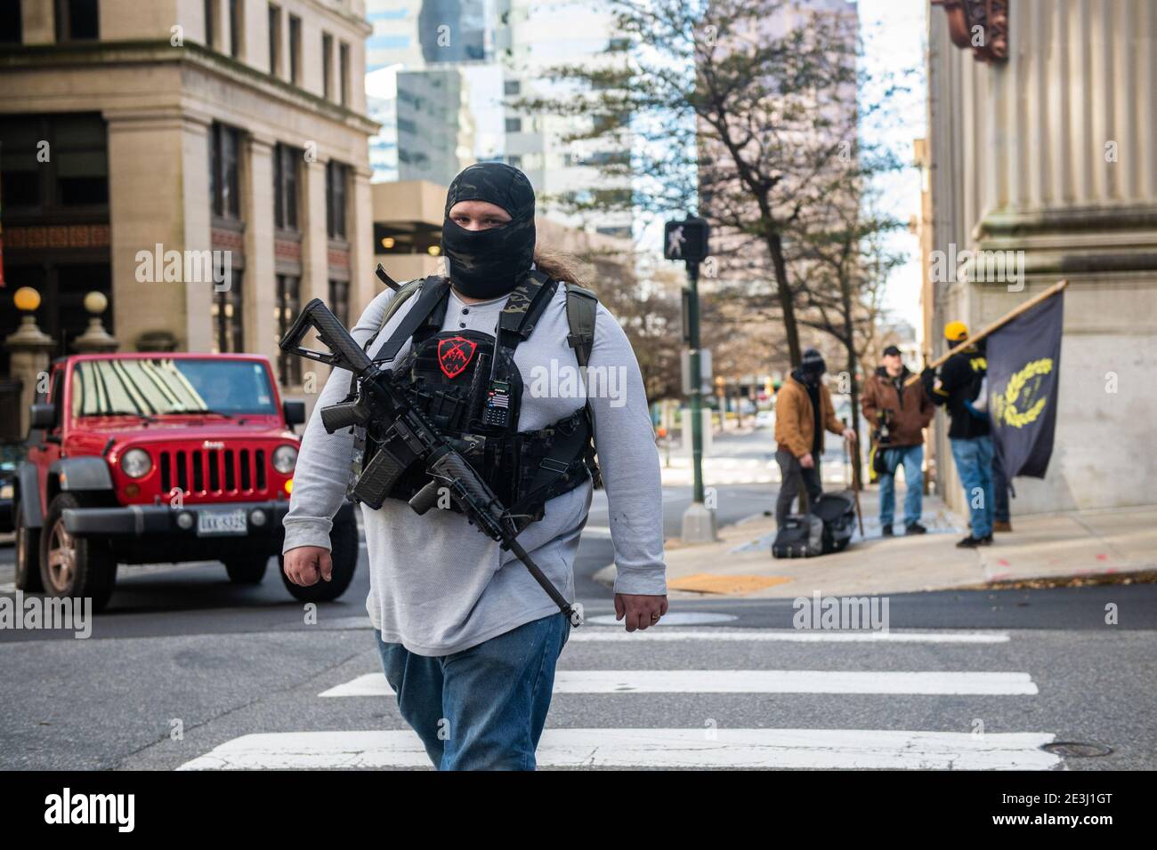 RICHMOND, VIRGINIA, JANUARY 18- Armed Protestors attend a second ...