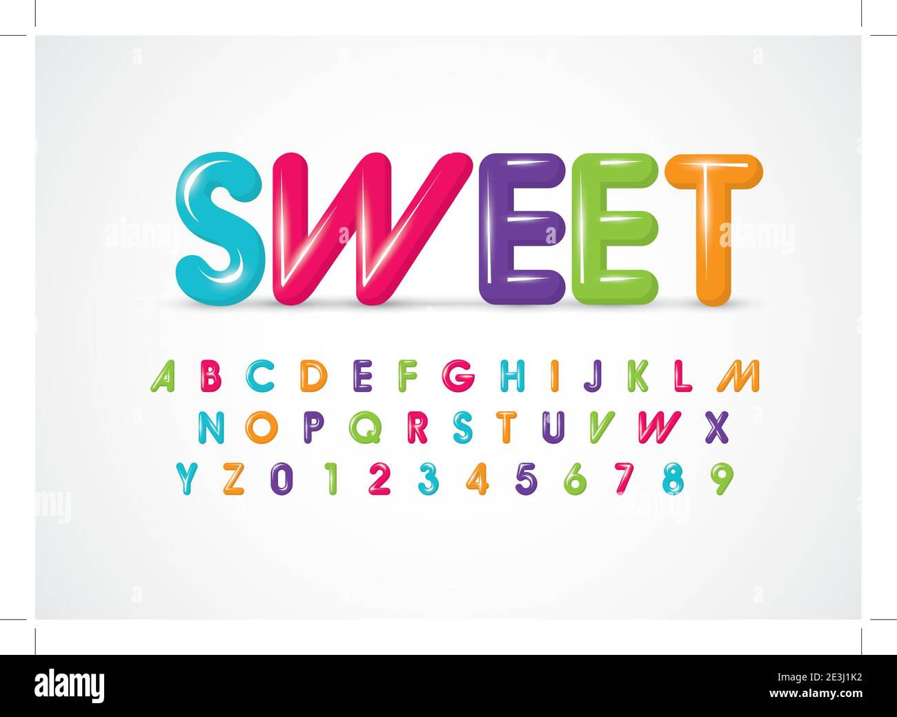 Vector of stylized alphabet and font Stock Vector Image & Art - Alamy