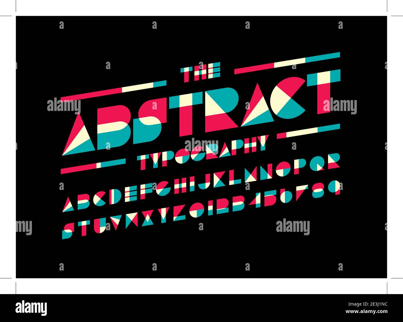 Vector of stylized alphabet and font Stock Vector Image & Art - Alamy