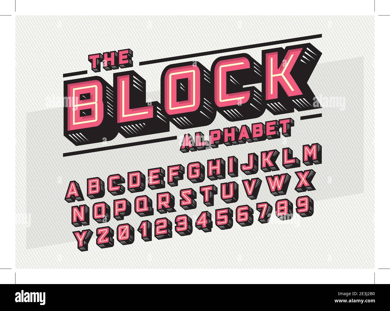 Vector of stylized alphabet and font Stock Vector Image & Art - Alamy