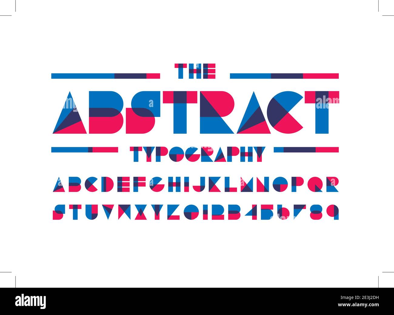 Vector of stylized alphabet and font Stock Vector Image & Art - Alamy