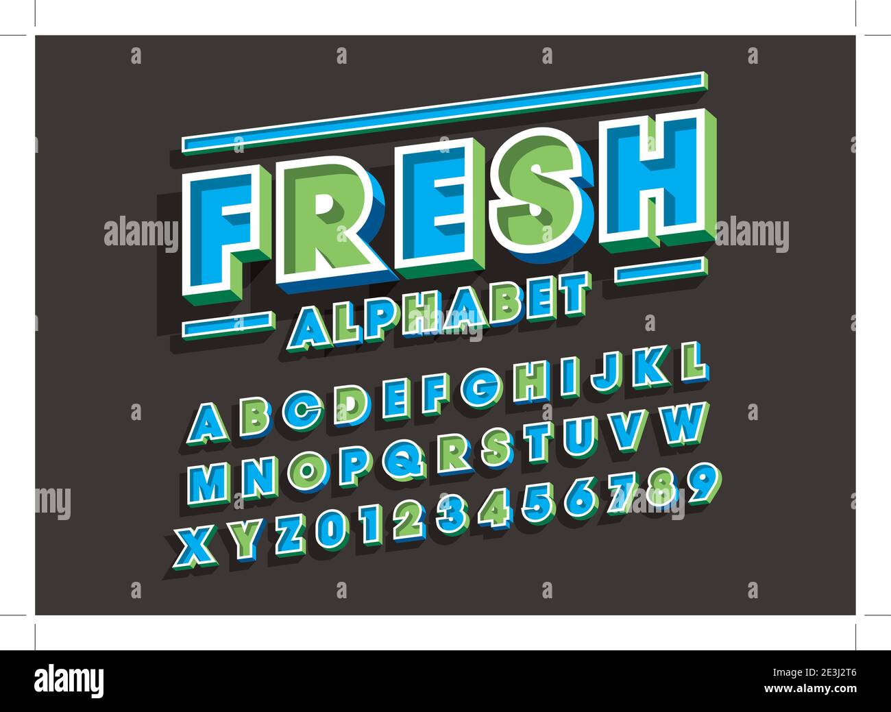 Vector of stylized alphabet and font Stock Vector Image & Art - Alamy