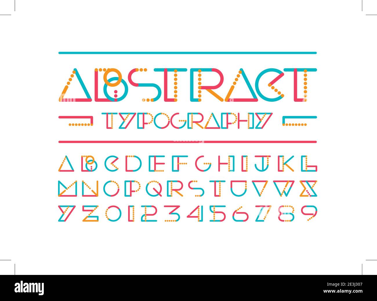 Vector of stylized alphabet and font Stock Vector Image & Art - Alamy