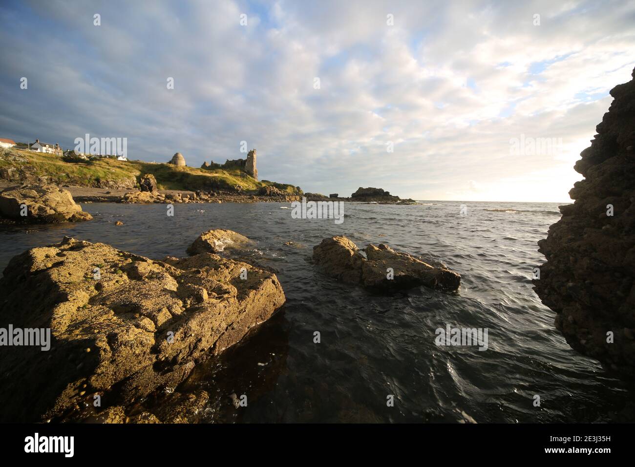 Dunure Castle, Dunure, Ayrshire,Scotland, UK. Dunure was the ancient ...