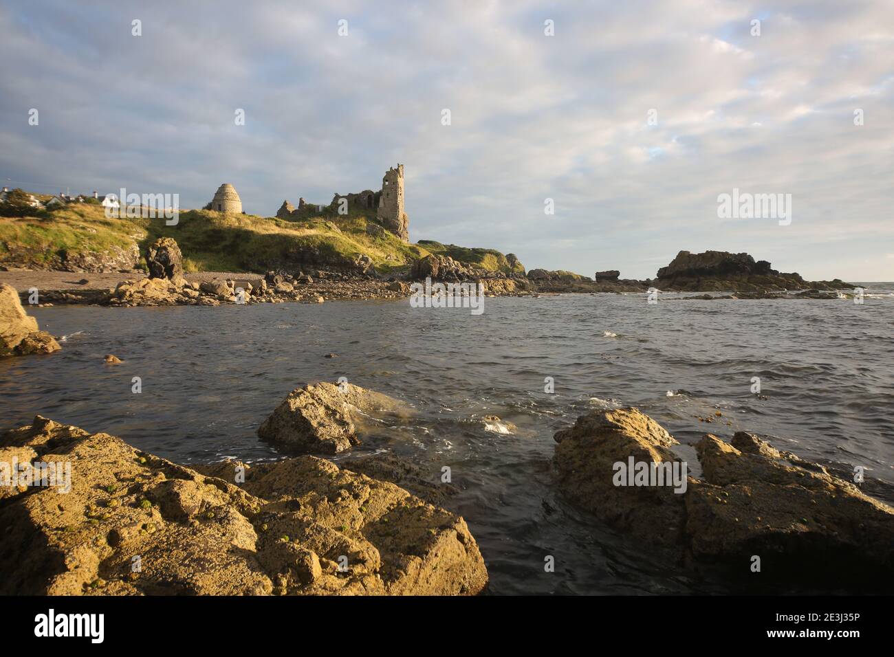 Dunure Castle, Dunure, Ayrshire,Scotland, UK. Dunure was the ancient ...