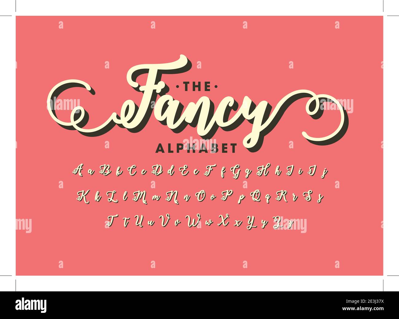 Vector of stylized alphabet and font Stock Vector Image & Art - Alamy