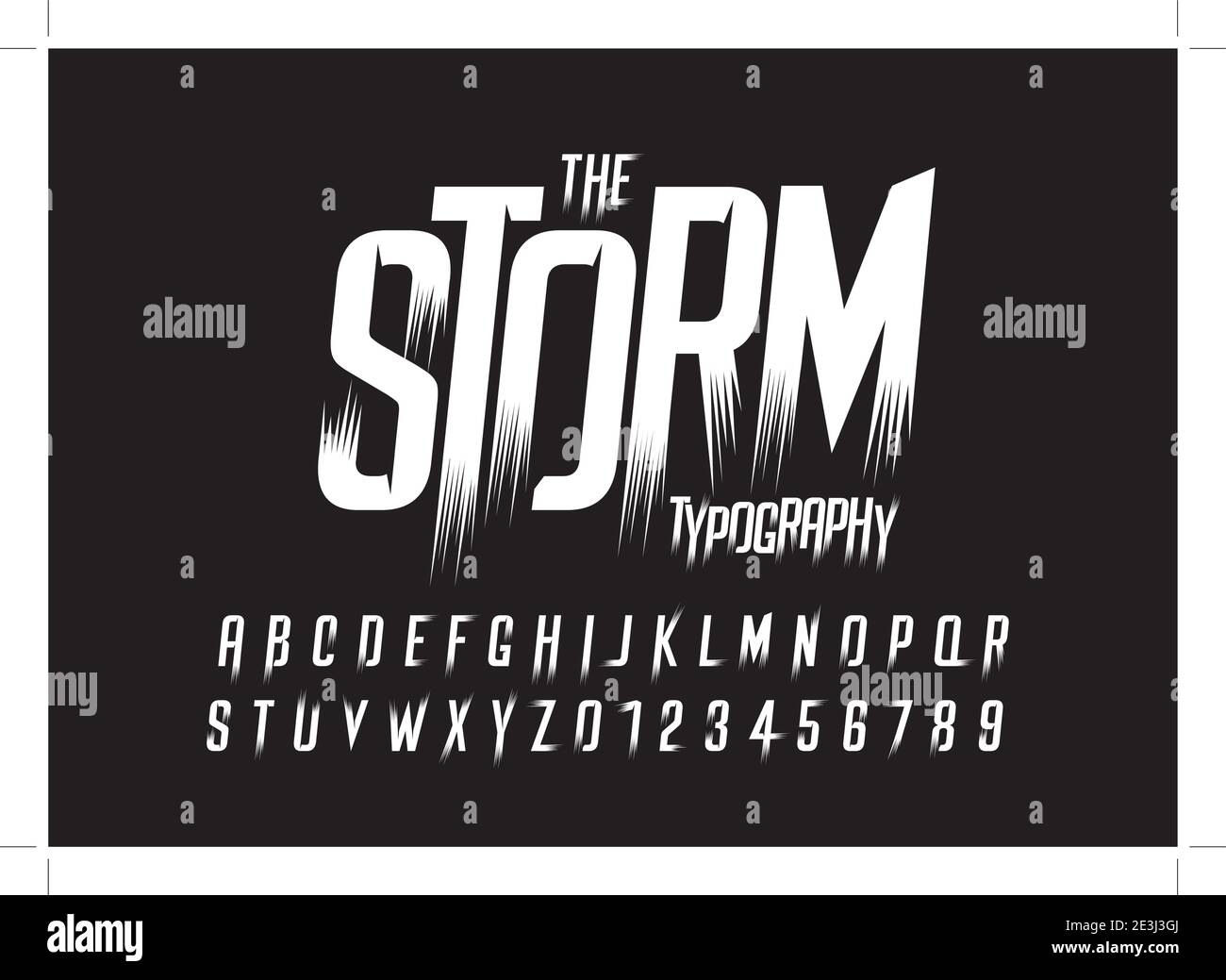 Vector of stylized alphabet and font Stock Vector Image & Art - Alamy