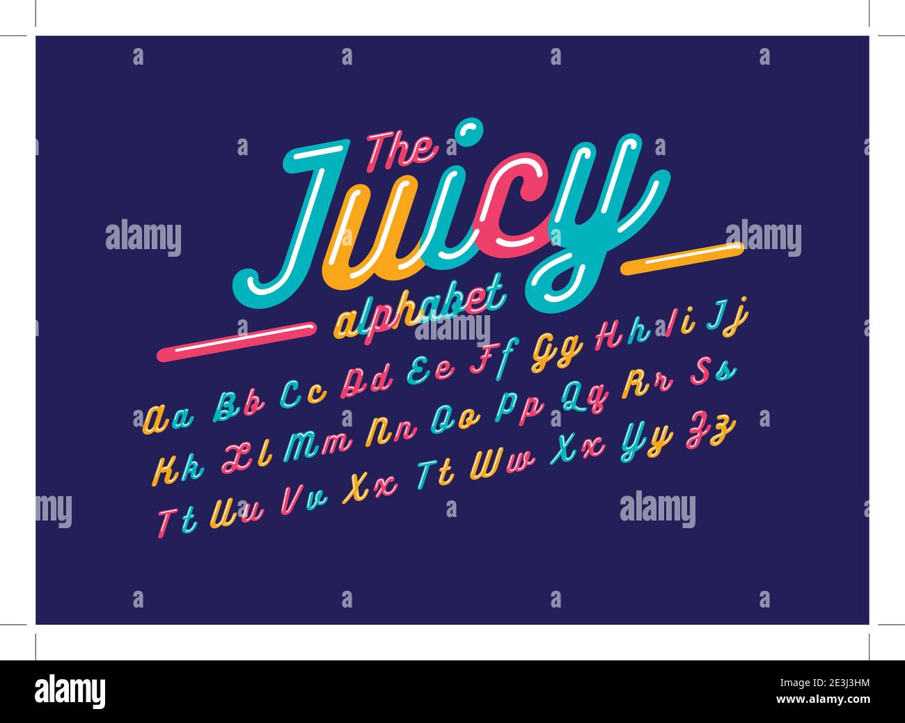 Vector of stylized alphabet and font Stock Vector Image & Art - Alamy