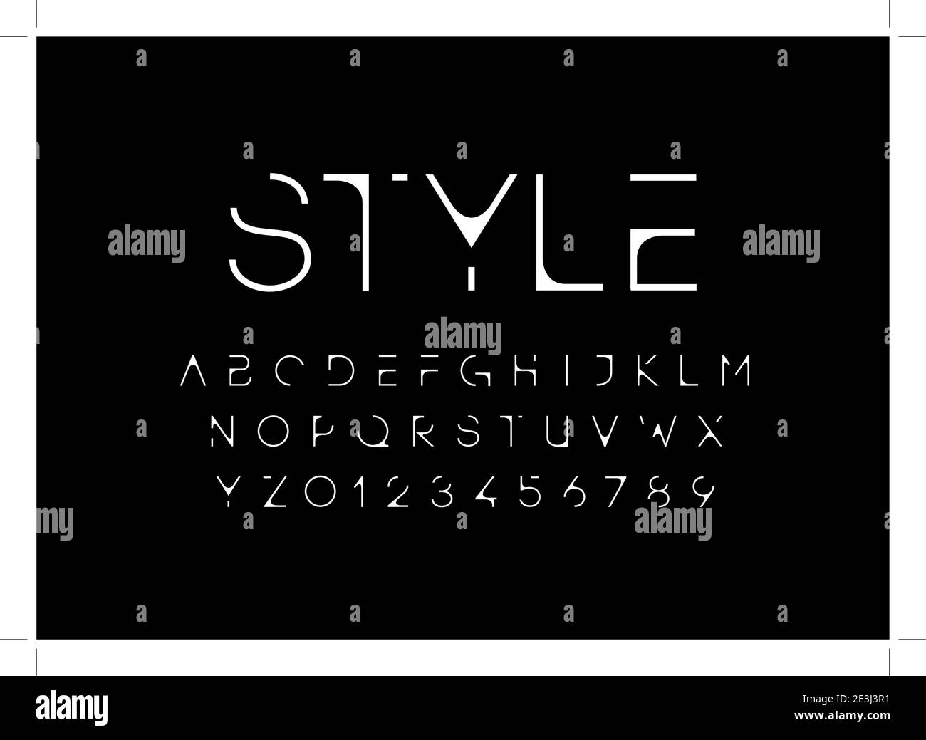 Vector of stylized alphabet and font Stock Vector Image & Art - Alamy