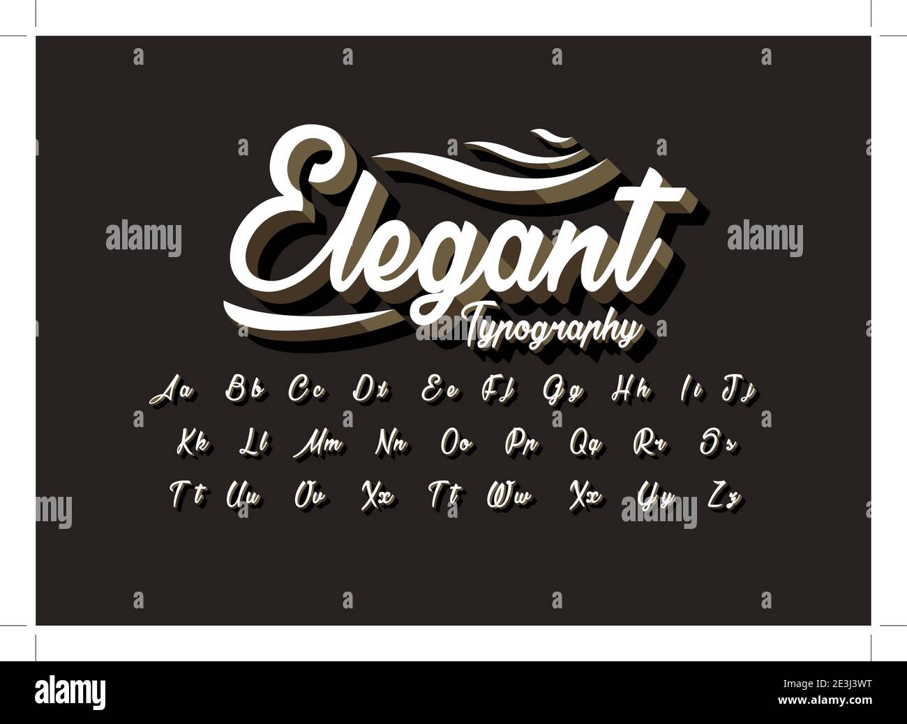 Vector of stylized alphabet and font Stock Vector Image & Art - Alamy