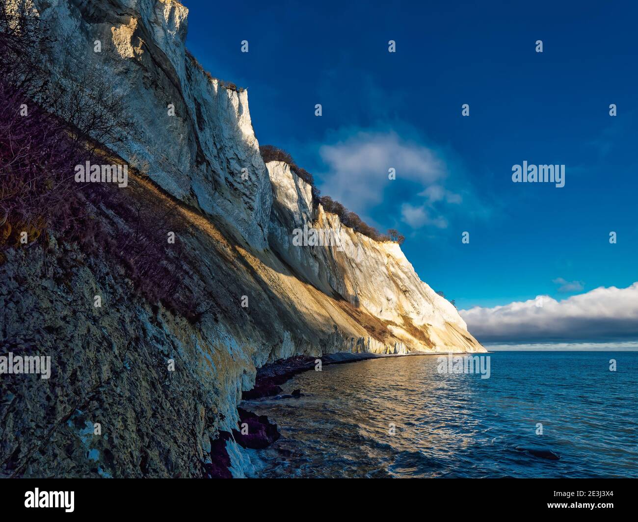 White cliffs on the island Moen in Denmark Stock Photo - Alamy