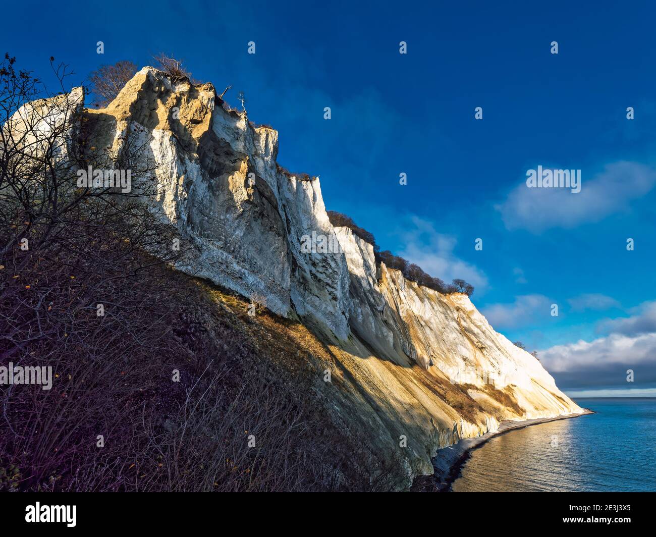 White cliffs on the island Moen in Denmark Stock Photo - Alamy