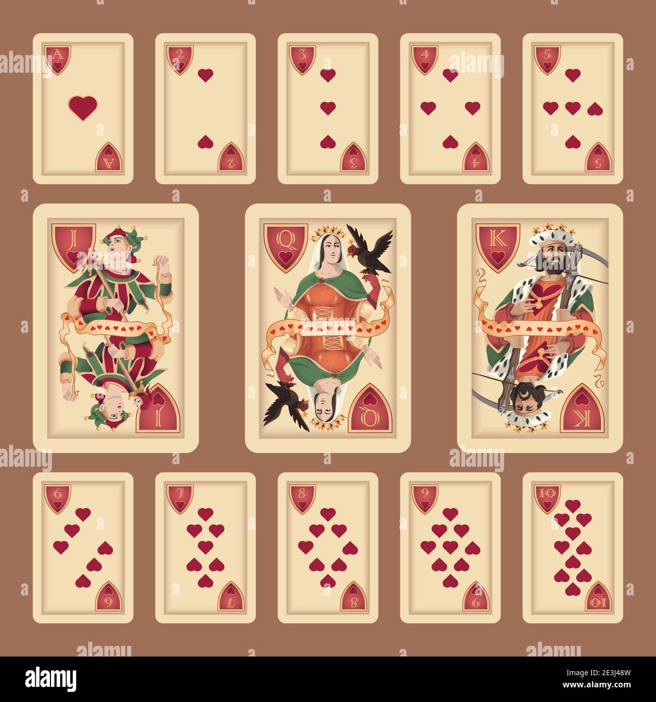 Vintage Playing Cards Vector