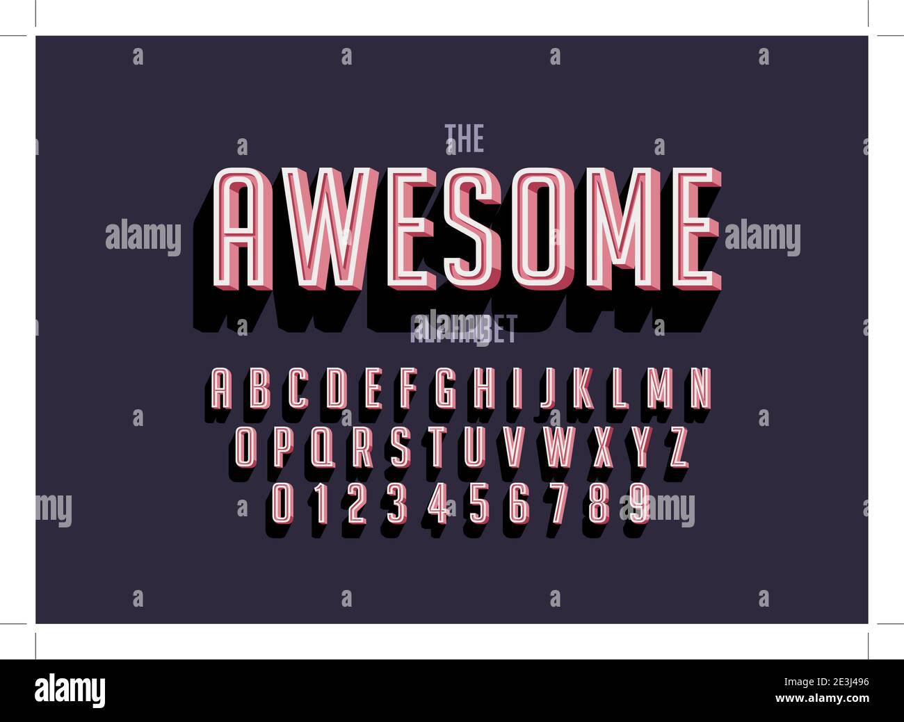 Vector of stylized alphabet and font Stock Vector Image & Art - Alamy