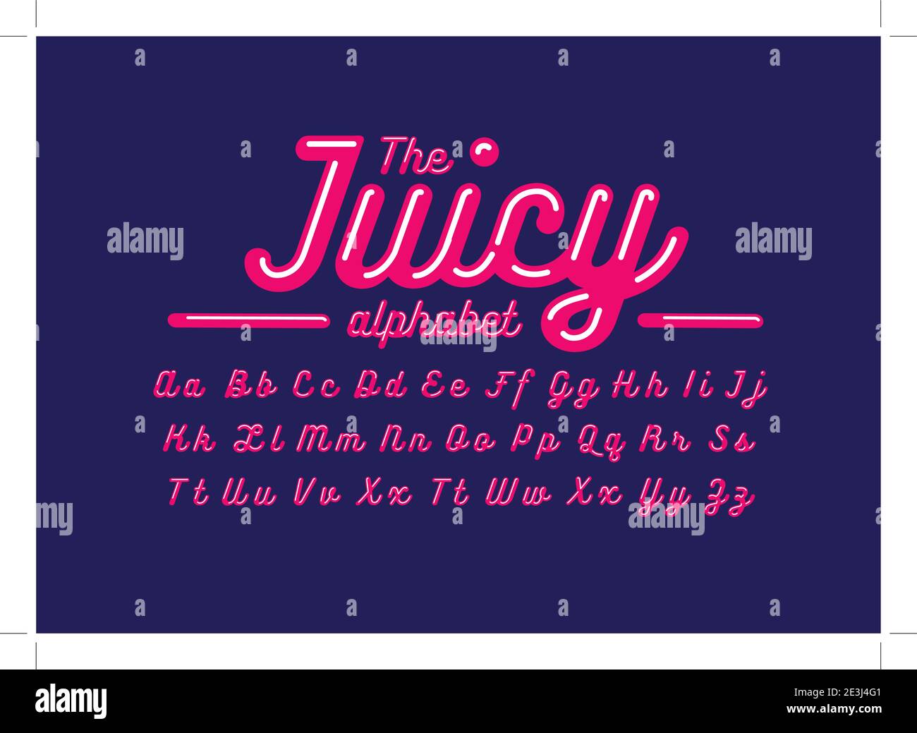 Vector of stylized alphabet and font Stock Vector Image & Art - Alamy