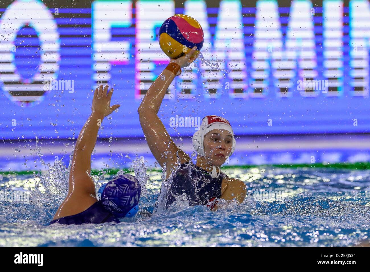 TRIESTE, ITALY - JANUARY 19: Anna Illes of Hungary during the match ...