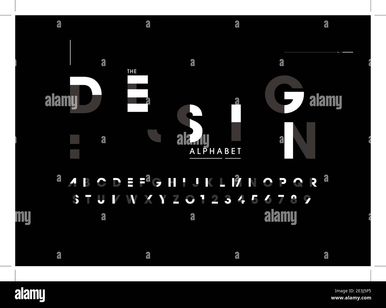 Vector of stylized alphabet and font Stock Vector Image & Art - Alamy