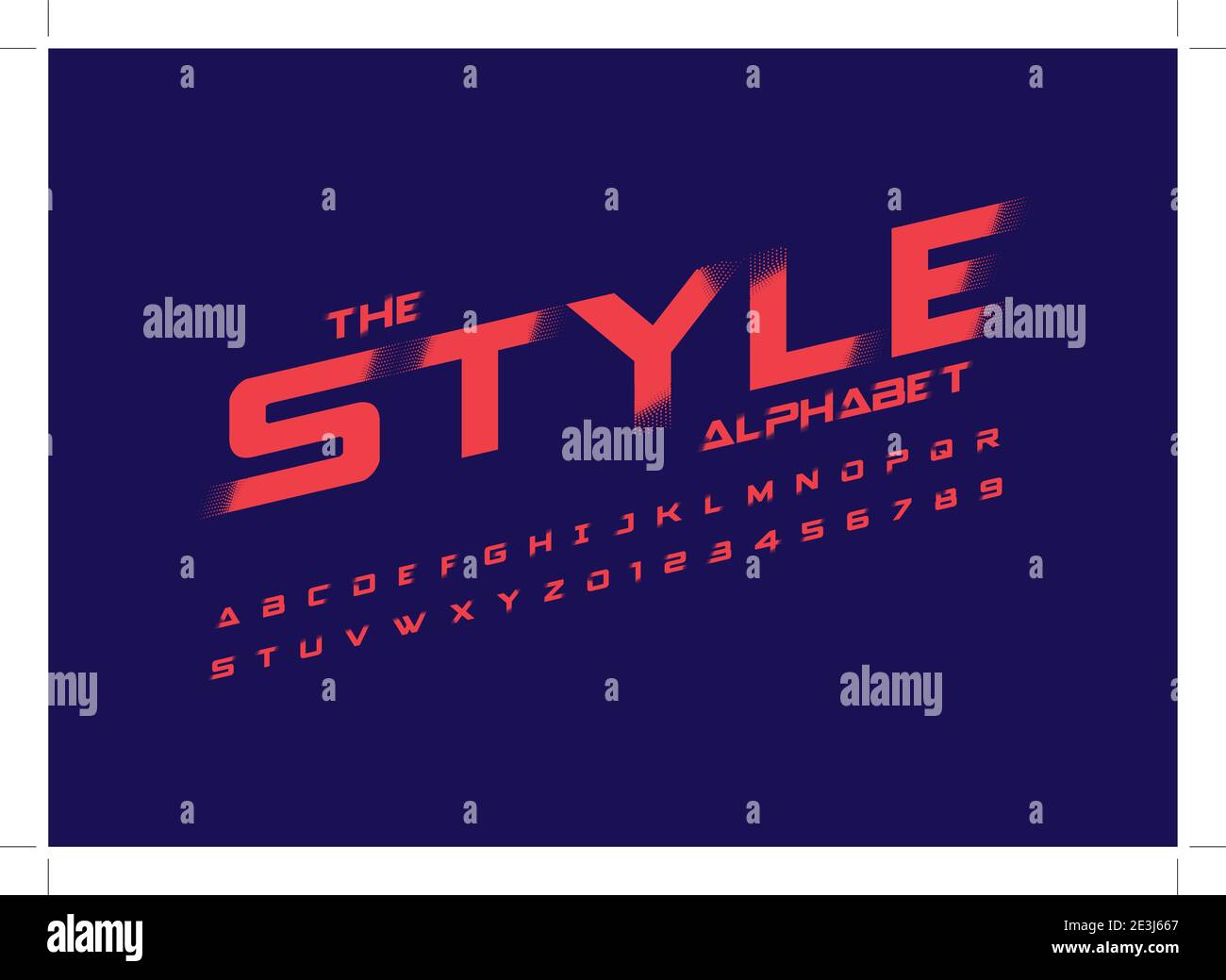 Vector of stylized alphabet and font Stock Vector Image & Art - Alamy