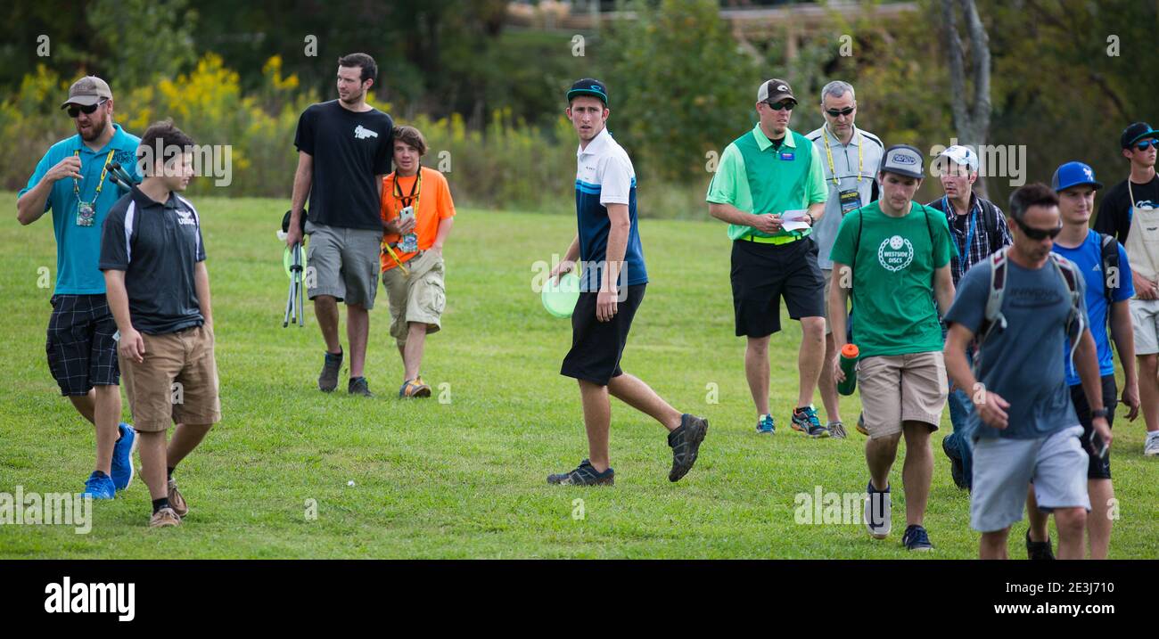 Disc Golf tournament in Rock Hill, S.C Stock Photo - Alamy