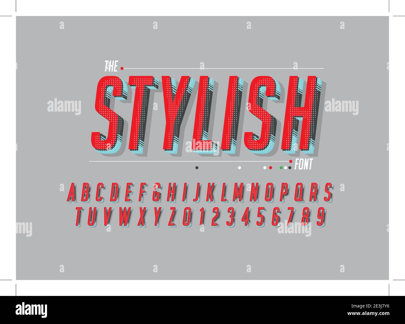 Vector of stylized alphabet and font Stock Vector Image & Art - Alamy