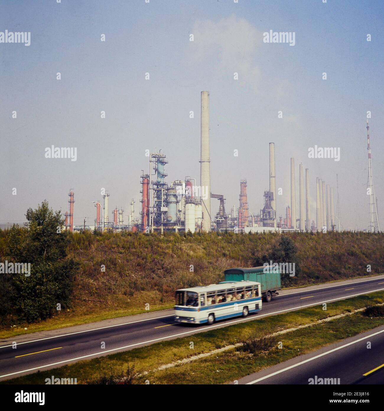 Opening of a Petrol refinery in Feyzin, Rhone, France, 1970 Stock Photo ...