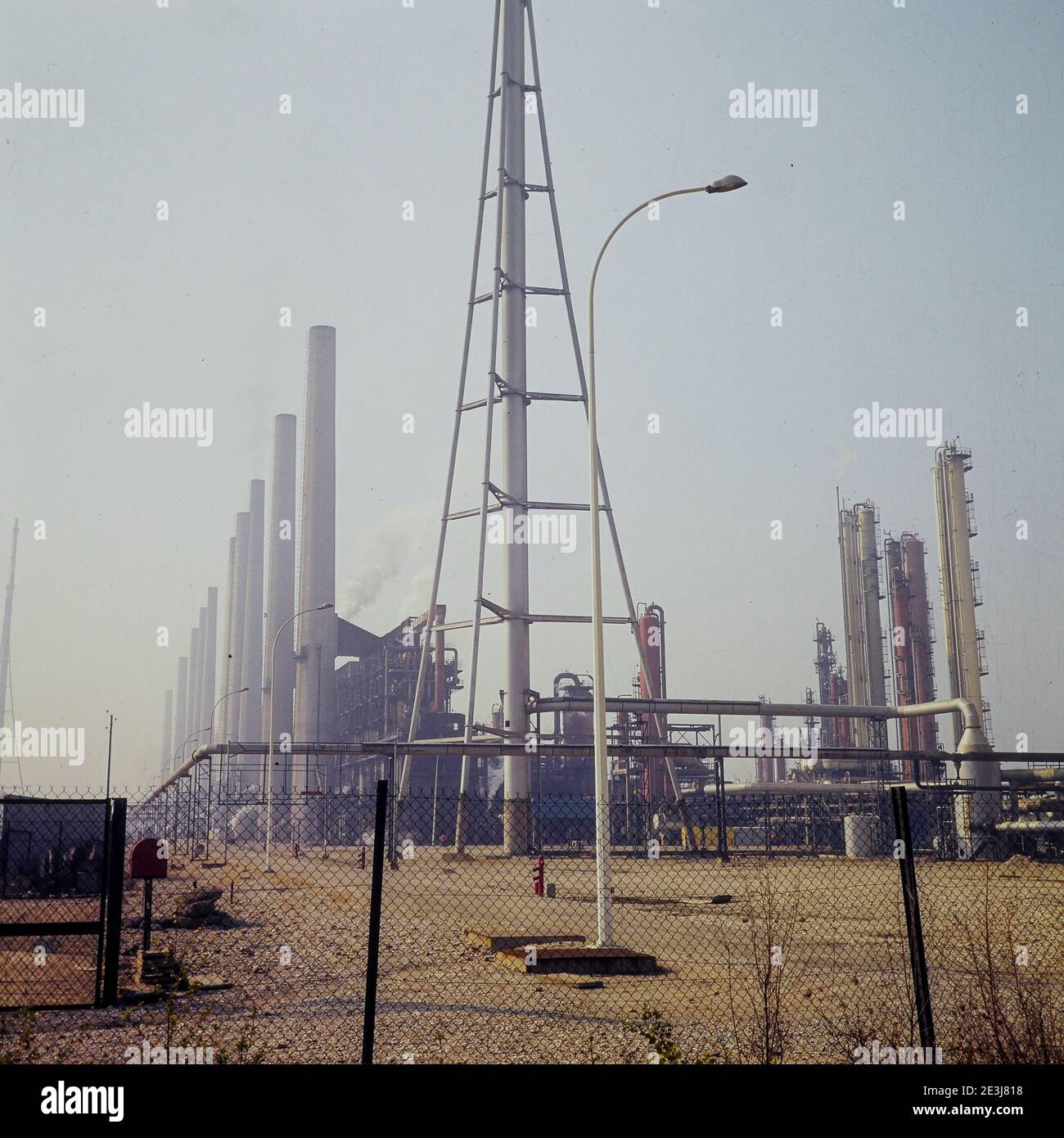 Opening of a Petrol refinery in Feyzin, Rhone, France, 1970 Stock Photo ...