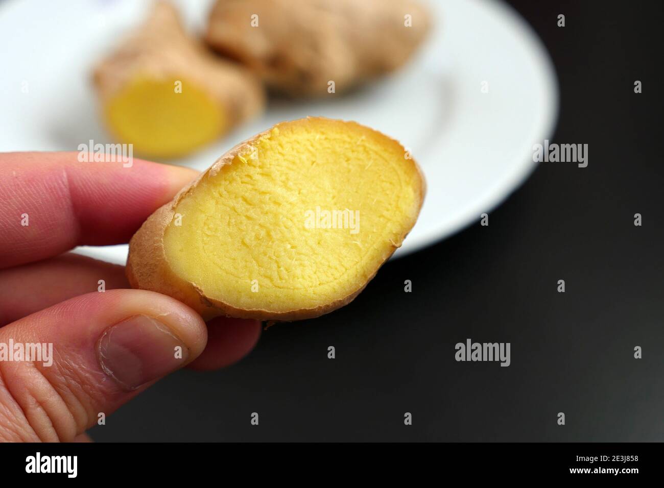 Fresh ginger, fresh table ginger roots Stock Photo - Alamy