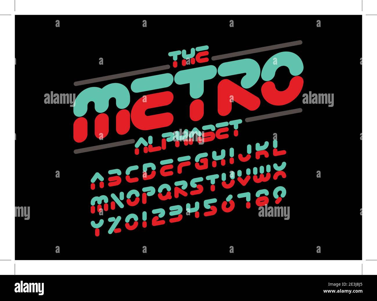 Vector of stylized alphabet and font Stock Vector Image & Art - Alamy