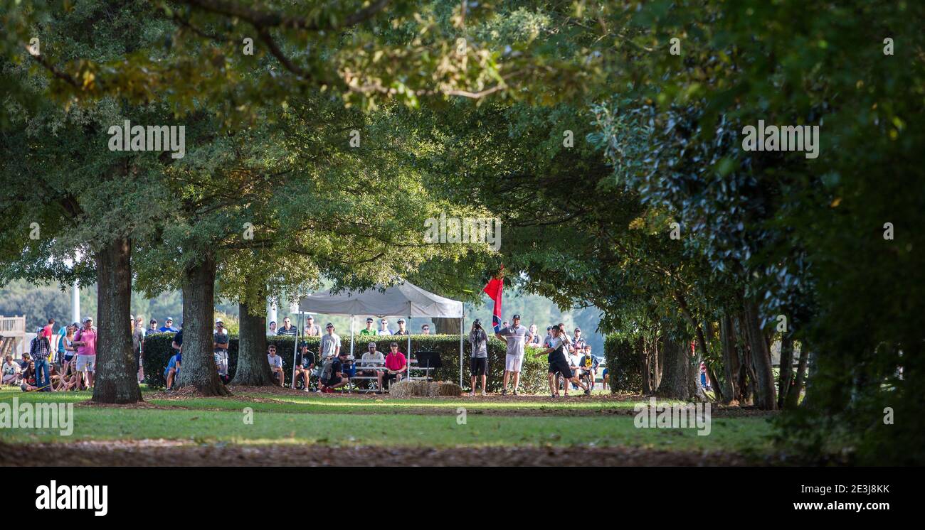 Disc Golf tournament in Rock Hill, S.C Stock Photo - Alamy
