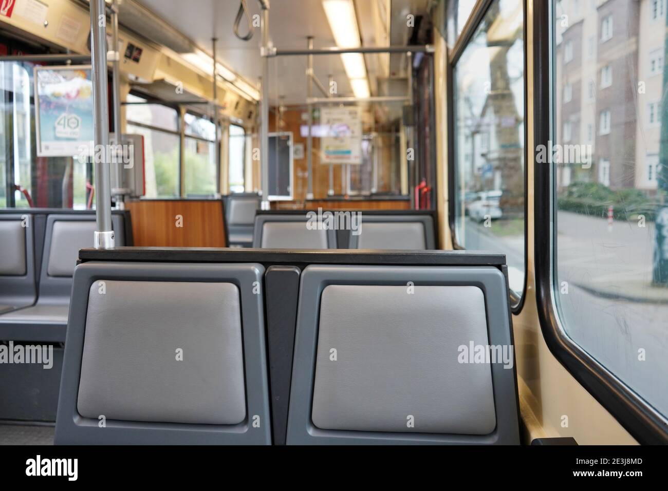 Empty tram seats hi-res stock photography and images - Alamy