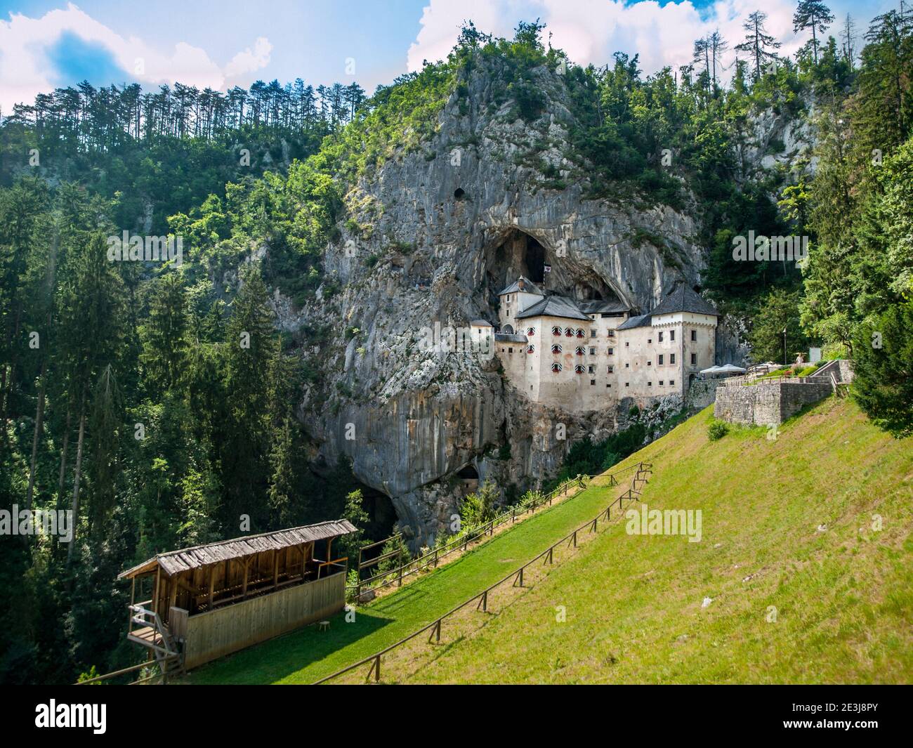Predjama Castle built in the cave, Slovenia Stock Photo - Alamy