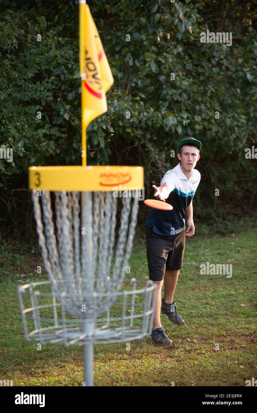 Disc Golf tournament in Rock Hill, S.C Stock Photo - Alamy