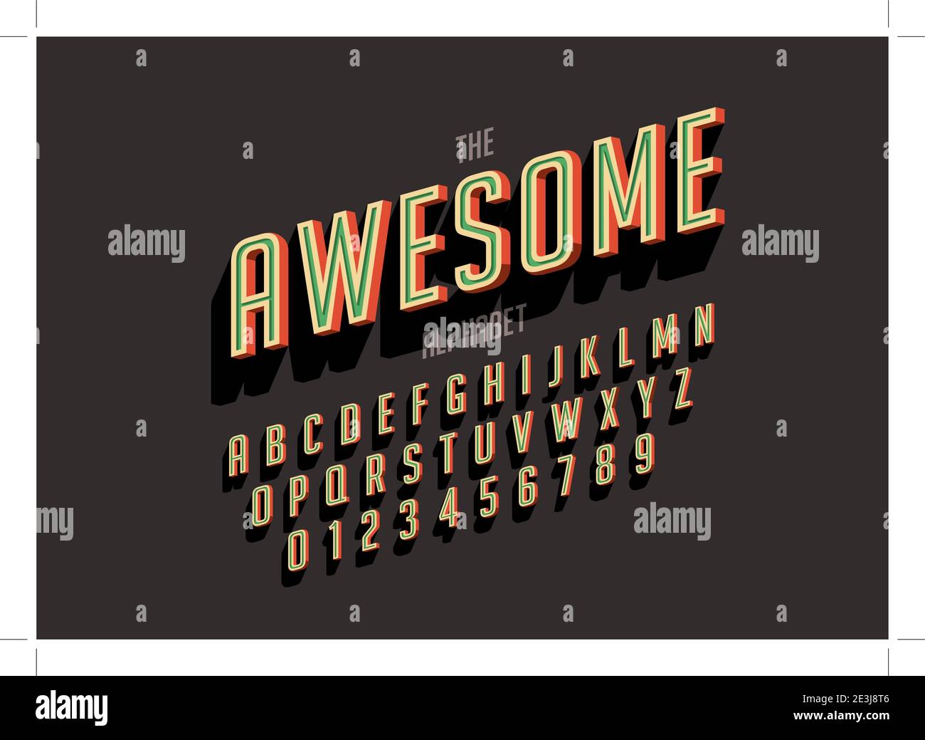 Vector of stylized alphabet and font Stock Vector Image & Art - Alamy