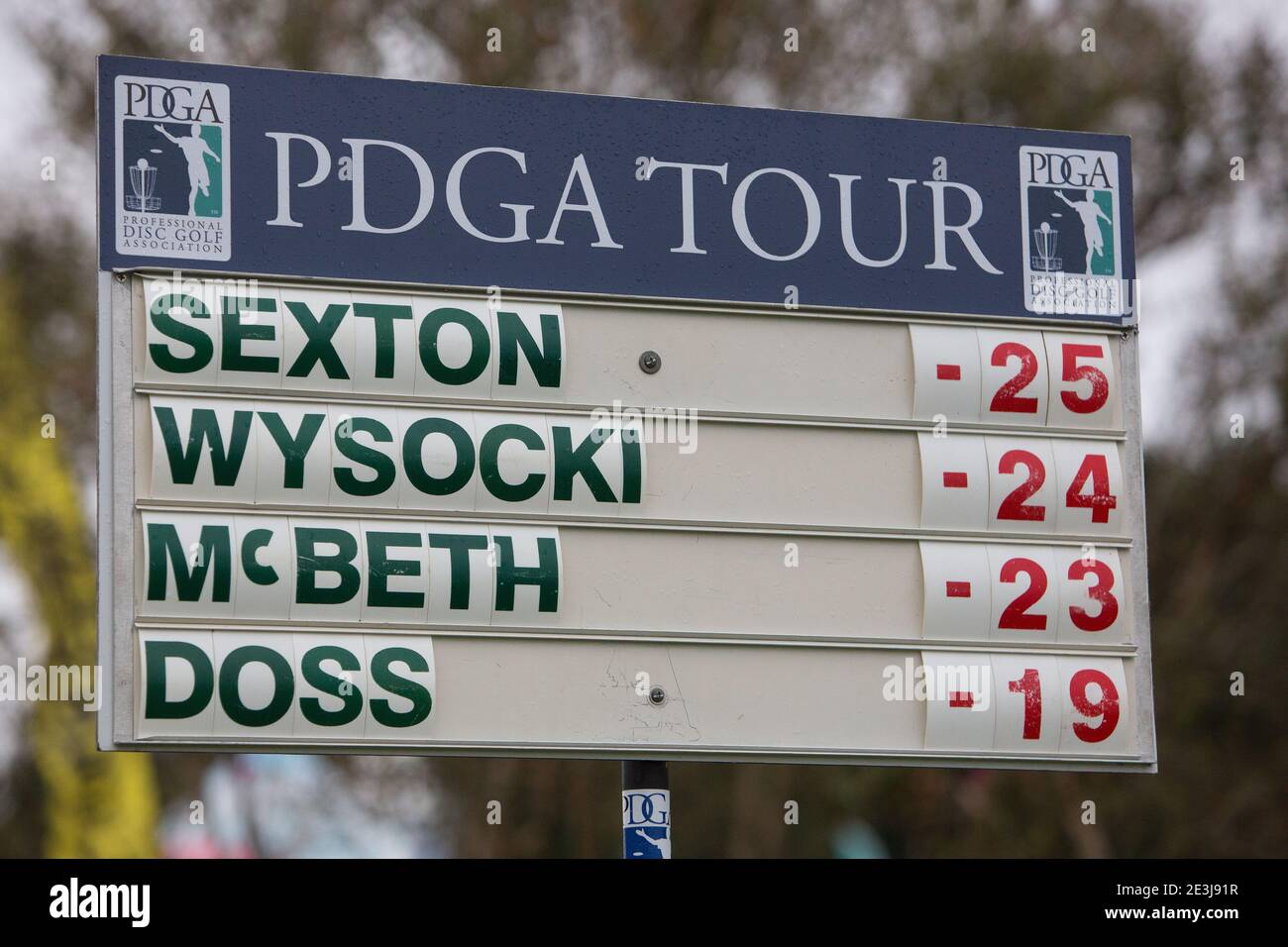 Disc Golf tournament in Rock Hill, S.C Stock Photo - Alamy