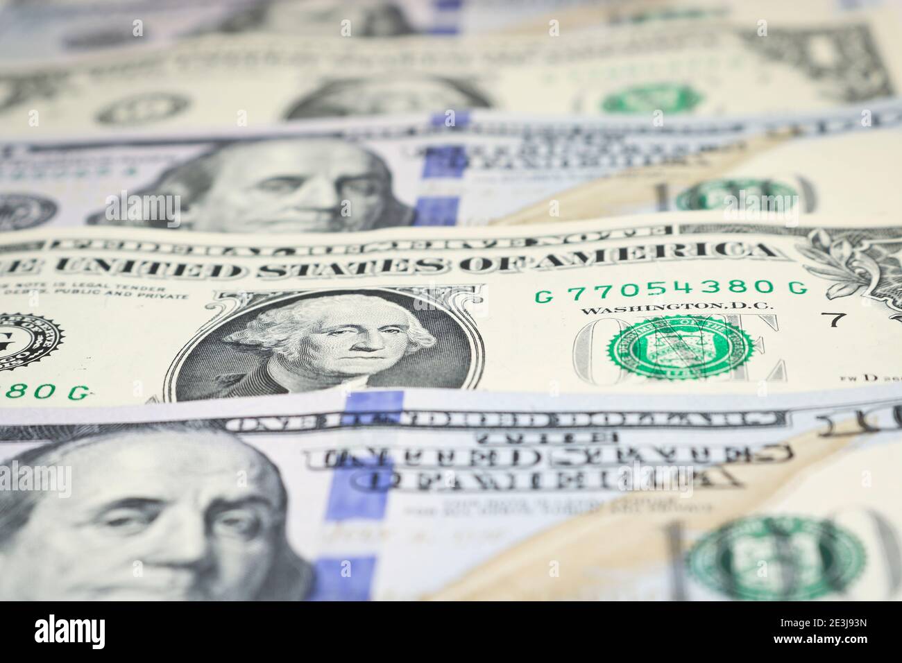 Currency American dollars - paper banknotes. Money background Stock ...