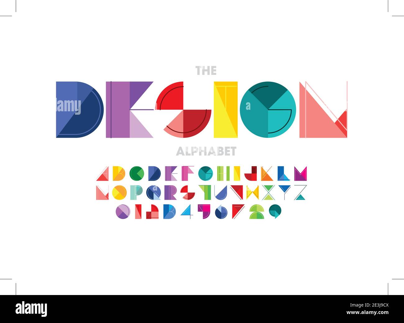 Vector of stylized alphabet and font Stock Vector Image & Art - Alamy