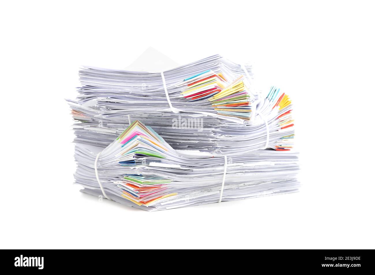 Stack of Documents isolated on white background. Documents pile Stock ...